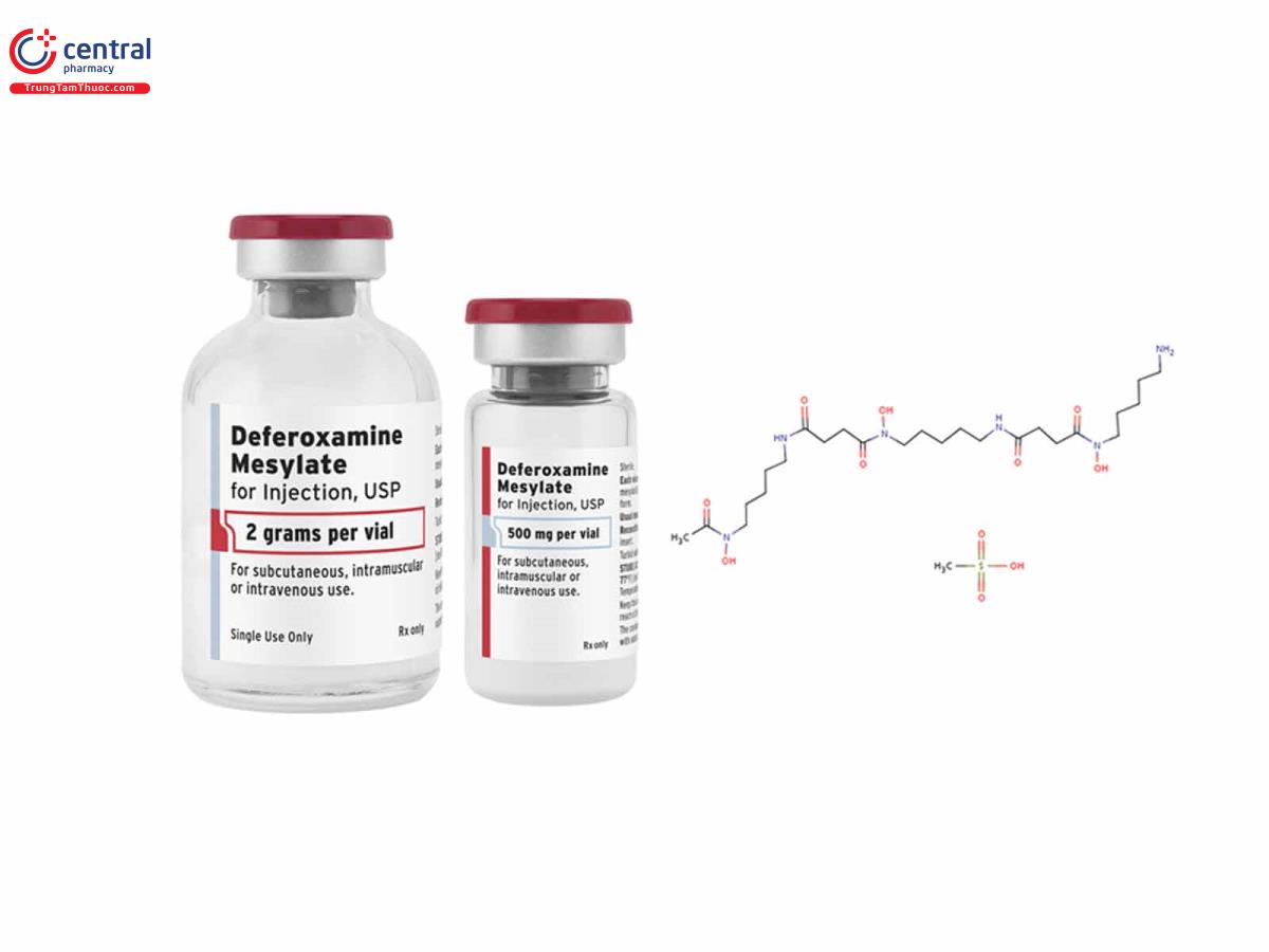 Deferoxamine - Thuốc giải độc do ngộ độc sắt, nhôm