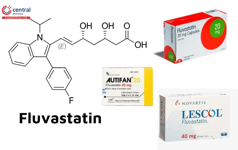 Fluvastatin điều trị rối loạn lipid máu và dự phòng biến cố tim mạch