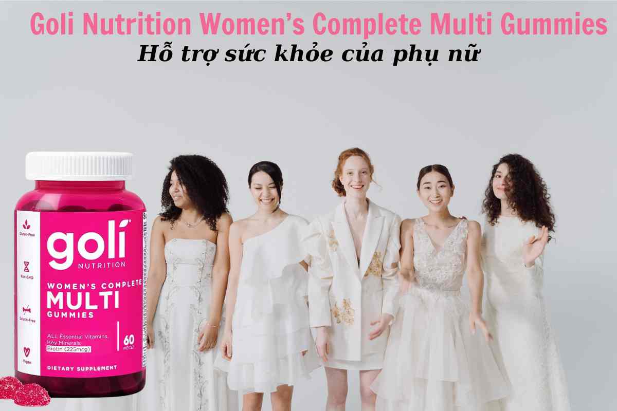 Thuốc Goli Nutrition Women’s Complete Multi Gummies hỗ trợ sức khỏe