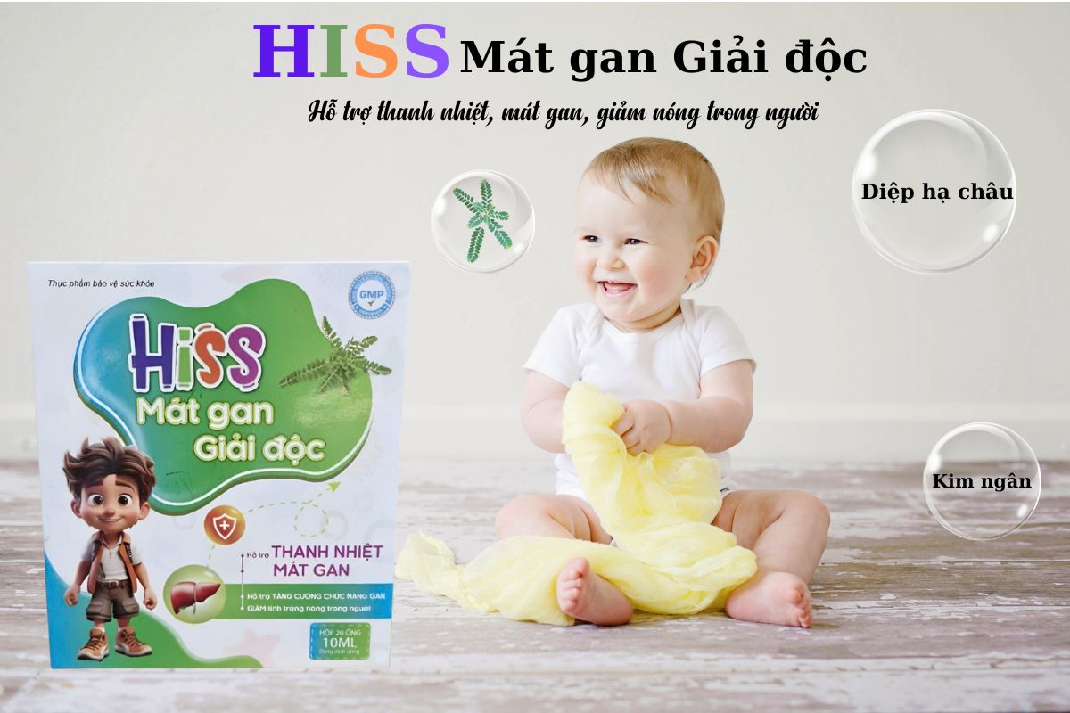 Hiss Mát gan Giải độc - giảm tình trạng nóng trong người, mẩn ngứa