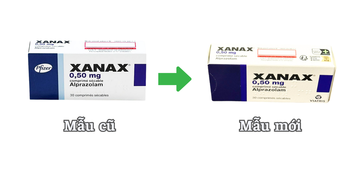 Thuốc Xanax 0,5mg Pháp điều trị trầm cảm, mất ngủ, ngủ không sâu giấc