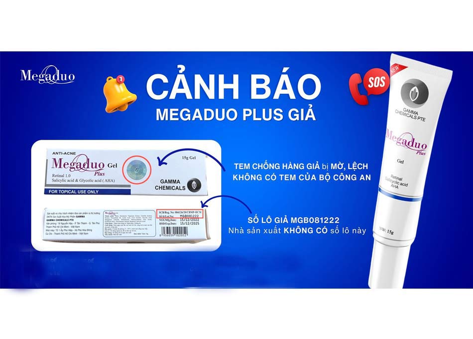 [CHÍNH HÃNG] Thuốc Megaduo Plus Gel trị mụn hiệu quả