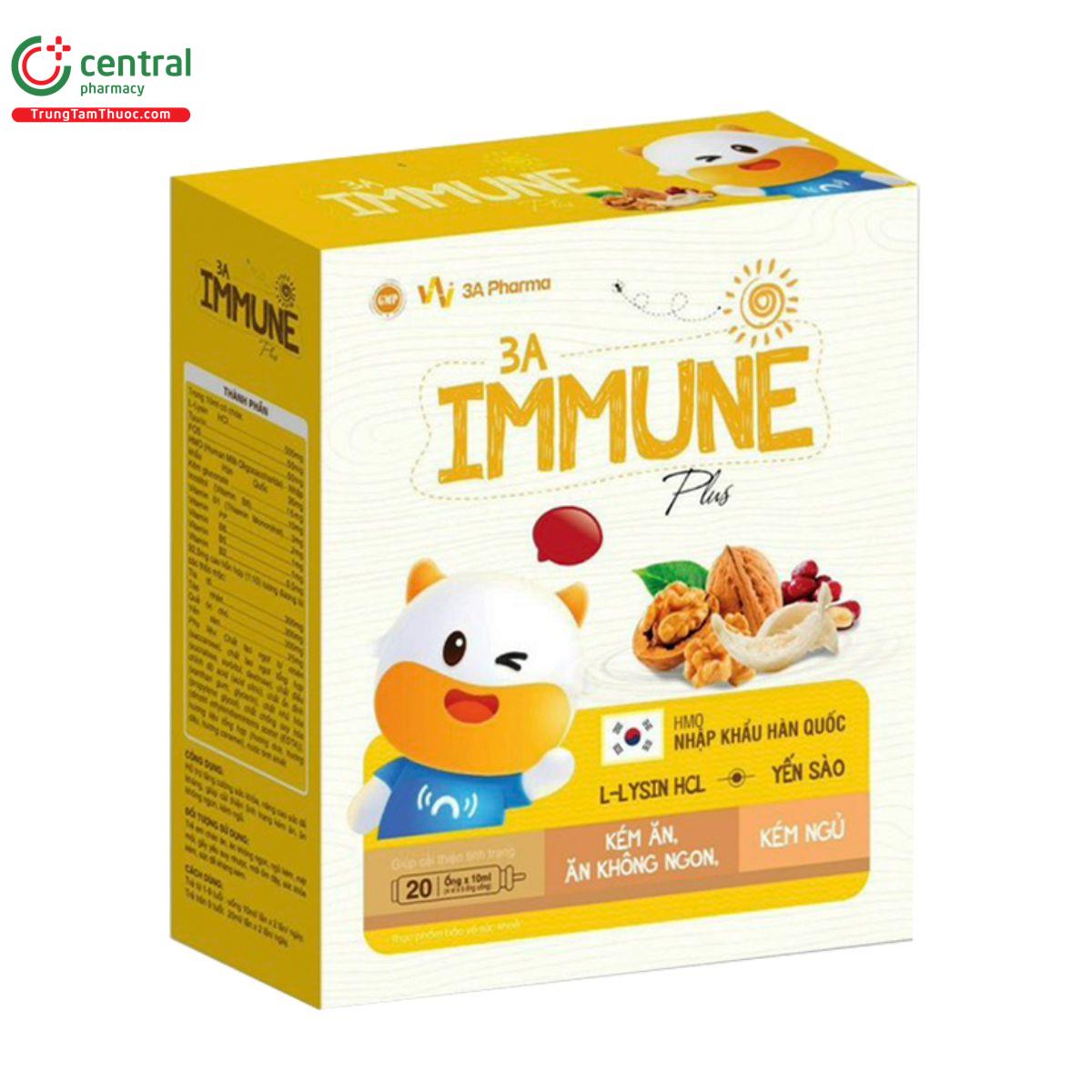 3A Immune Plus hỗ trợ ăn ngon, ngủ ngon, tăng sức đề kháng