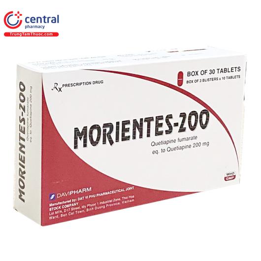 [CHÍNH HÃNG] Thuốc Morientes-200 điều trị tâm thần phân liệt
