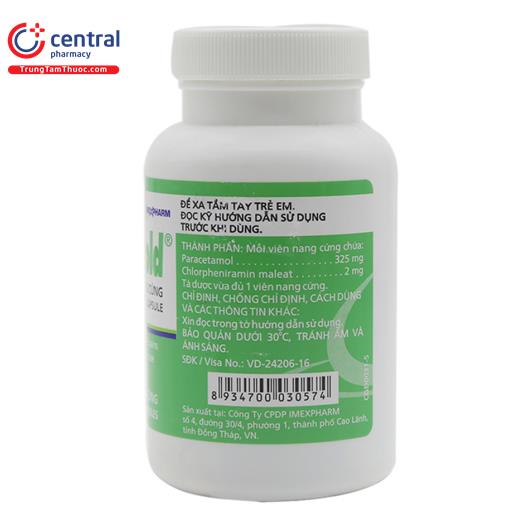 Thuốc A.C Mexcold (Chai 200 viên) giảm đau, hạ sốt, giải cảm cúm