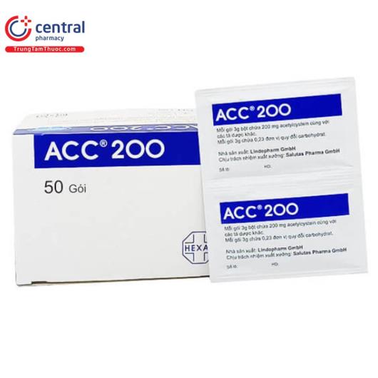 [CHÍNH HÃNG] Thuốc ACC 200 điều trị bệnh viêm phổi, viêm phế quản