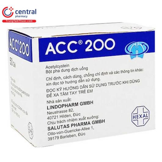 [CHÍNH HÃNG] Thuốc ACC 200 điều trị bệnh viêm phổi, viêm phế quản