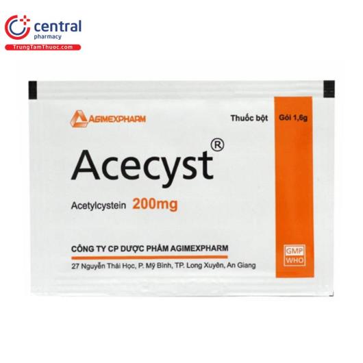 [CHÍNH HÃNG] Thuốc Acecyst 200mg gói -Thuốc tiêu chất nhầy, trừ đờm