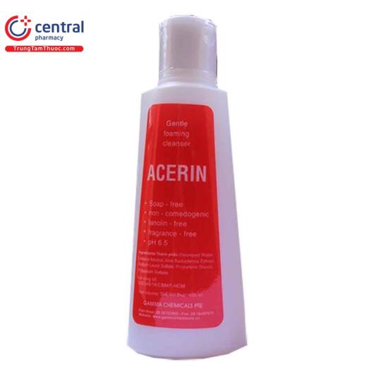 Sữa rửa mặt Acerin: tác dụng, đối tượng sử dụng, giá bán