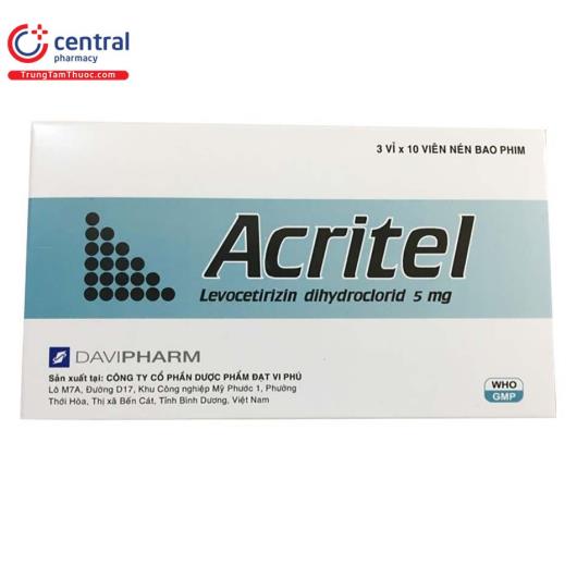 Thuốc Acritel 5mg: Công dụng, liều dùng, chống chỉ định
