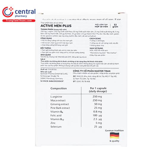 [CHÍNH HÃNG] Thuốc Active Men Plus Doppelherz Aktiv - Sinh lý nam giới