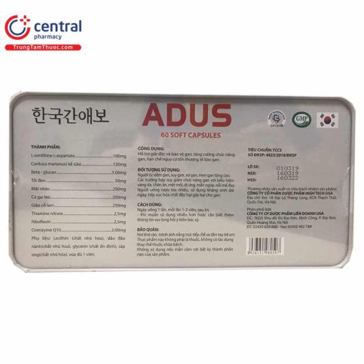 Thuốc Adus - Thuốc hỗ trợ tăng cường chức năng gan