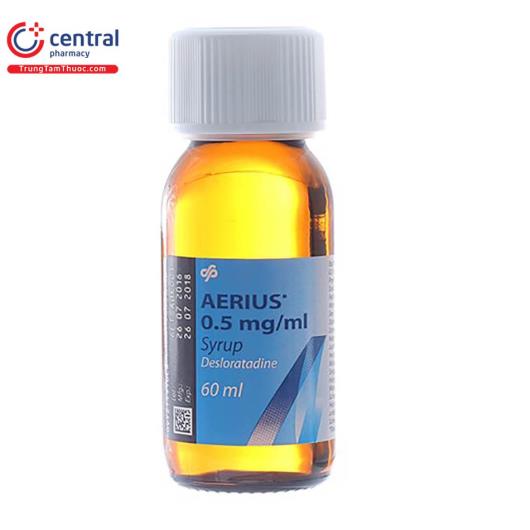 [CHÍNH HÃNG] Thuốc Aerius 0,5mg/ml - Thuốc tác dụng chống dị ứng