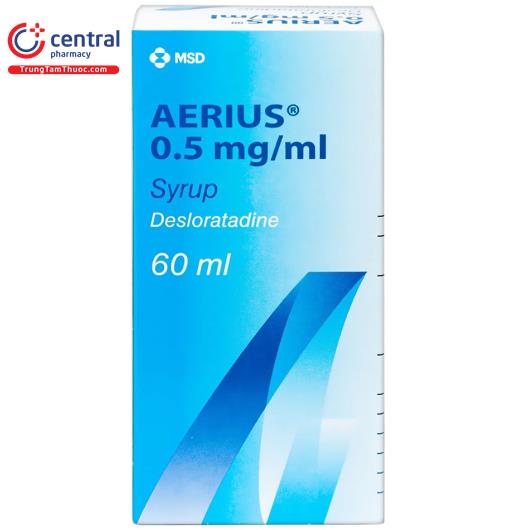 [CHÍNH HÃNG] Thuốc Aerius 0,5mg/ml - Thuốc tác dụng chống dị ứng