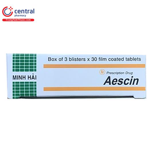 [CHÍNH HÃNG]Thuốc Aescin 20mg : Điều trị giãn tĩnh mạch