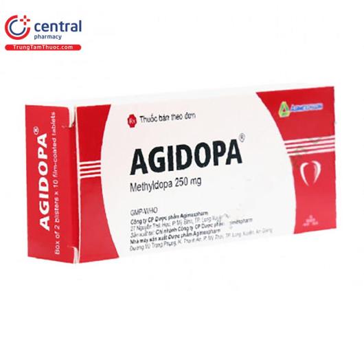 [CHÍNH HÃNG] Thuốc Agidopa 250mg điều trị tăng huyết áp