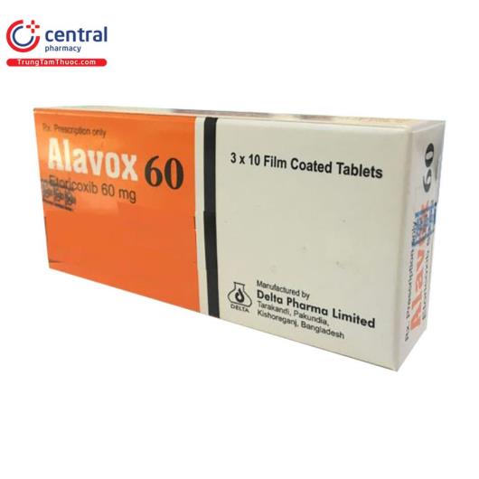 Thuốc Alavox 60 (Etoricoxib) - Thuốc điều trị viêm khớp dạng thấp
