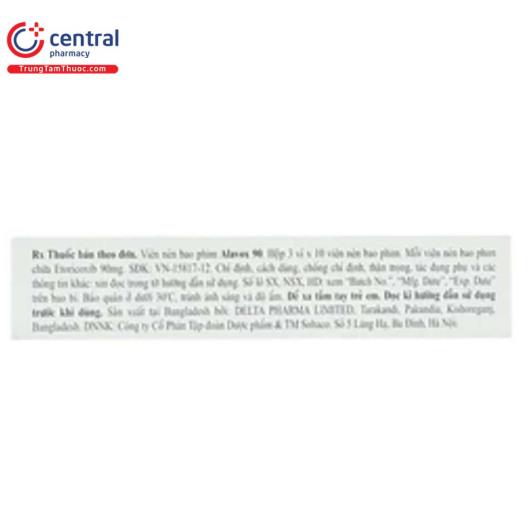 [CHÍNH HÃNG] Thuốc Alavox 90 (Etoricoxib 90mg): Giảm đau xương khớp