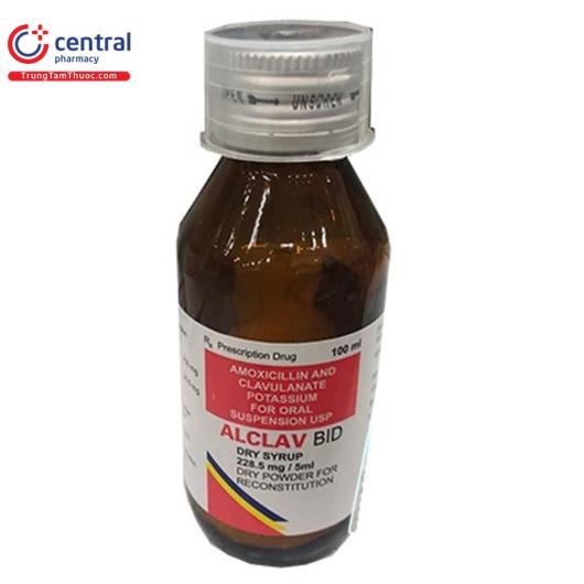 Thuốc Alclav Bid Dry Syrup 228.5 mg/5ml: kháng sinh trị nhiễm khuẩn