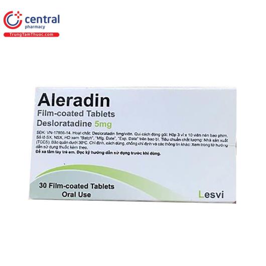 [CHÍNH HÃNG] Thuốc Aleradin - Điều trị viêm mũi dị ứng