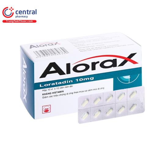 Thuốc Alorax Loratadin 10mg điều trị viêm mũi dị ứng giá bao nhiêu?