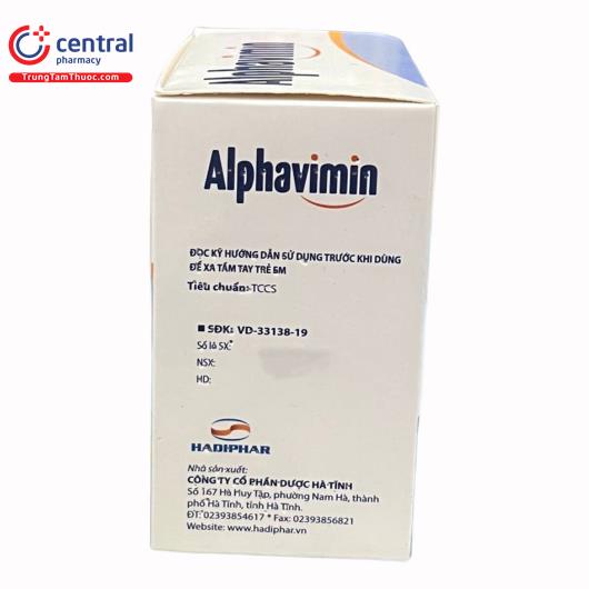 [CHÍNH HÃNG]Thuốc Alphavimin Siro điều trị bệnh nhiễm trùng do herpes