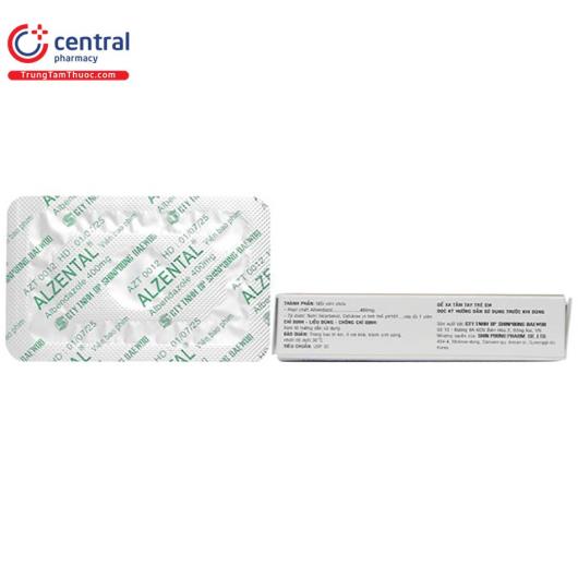 Thuốc Alzental 400mg: tác dụng, chỉ định và liều dùng
