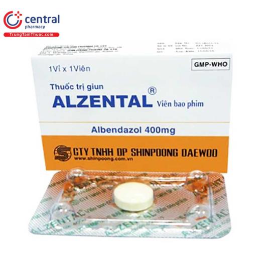 Thuốc Alzental 400mg: tác dụng, chỉ định và liều dùng