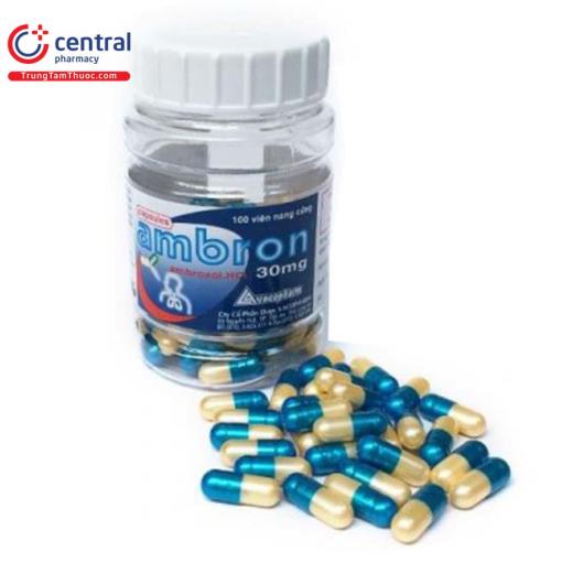 Thuốc Ambron (viên nang) điều trị viêm phế quản, hen phế quản