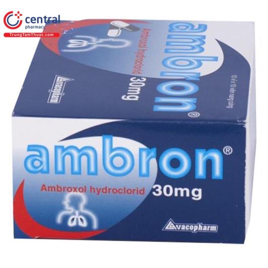 Thuốc Ambron (viên nang) điều trị viêm phế quản, hen phế quản