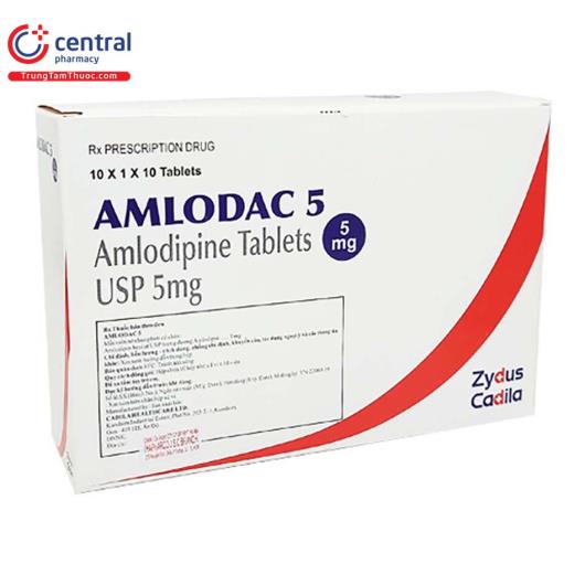 [CHÍNH HÃNG] Thuốc Amlodac 5 (Amlodipin 5mg) điều trị tăng huyết áp