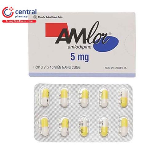 [CHÍNH HÃNG] Thuốc Amlor 5mg Pháp: tác dụng, liều dùng, giá