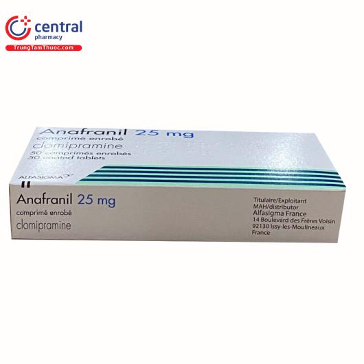 [CHÍNH HÃNG] Thuốc Anafranil 25mg Alfasigma - Thuốc trị trầm cảm