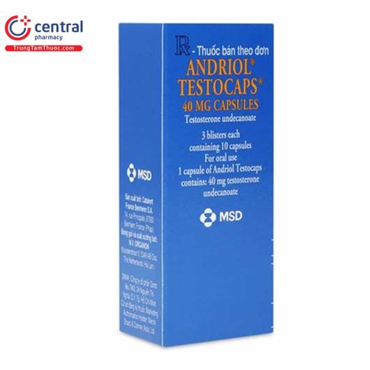 [CHÍNH HÃNG] Thuốc Andriol Testocaps 40mg Capsules dùng cho nam giới