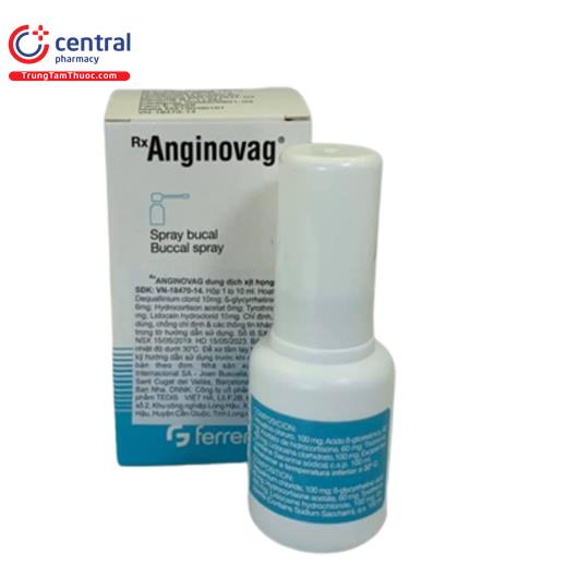 Thuốc xịt họng Anginovag 10ml: tác dụng và cách dùng