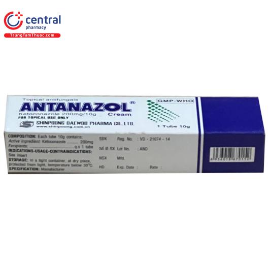 Thuốc Antanazol: công dụng, cách dùng hiệu quả, giá bán