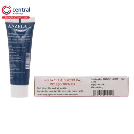 Thuốc Anzela C 10g trị sẹo, mờ thâm, mờ nám da và tàn nhang hiệu quả
