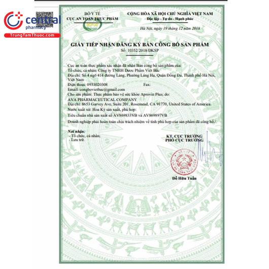 [CHÍNH HÃNG] Thuốc Aprovin Plus tăng chất lượng tinh trùng