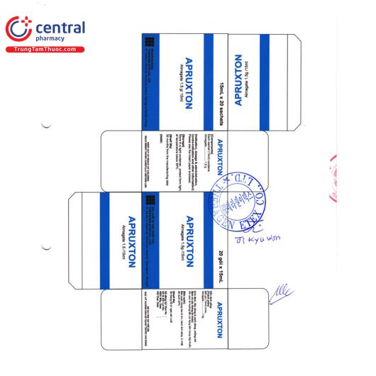 [CHÍNH HÃNG] Thuốc Apruxton 1,5g/15ml - giảm triệu chứng ợ nóng