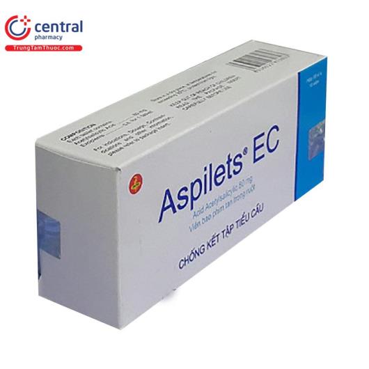 [CHÍNH HÃNG] Thuốc Aspilets EC - Thuốc dự phòng huyết khối động mạch