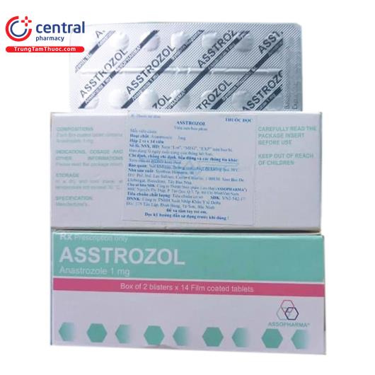 [CHÍNH HÃNG] Thuốc Asstrozol 1mg điều trị ung thư vú sau mãn kinh