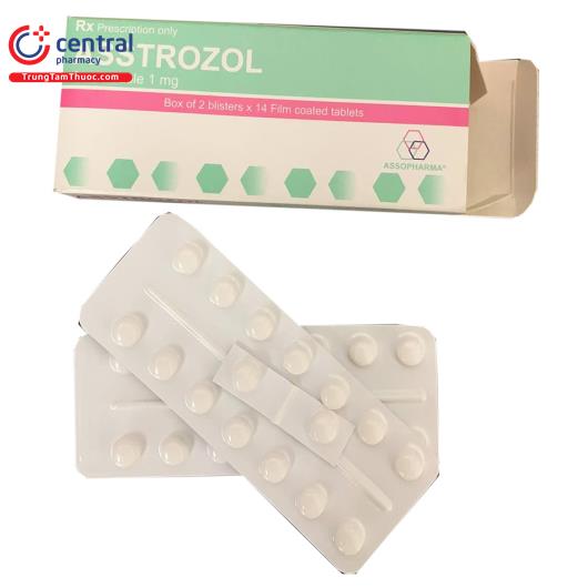 [CHÍNH HÃNG] Thuốc Asstrozol 1mg điều trị ung thư vú sau mãn kinh
