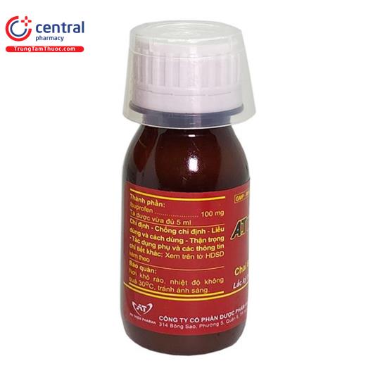 Thuốc A.T Ibuprofen Syrup (Chai 60ml) - thuốc giảm đau hiệu quả