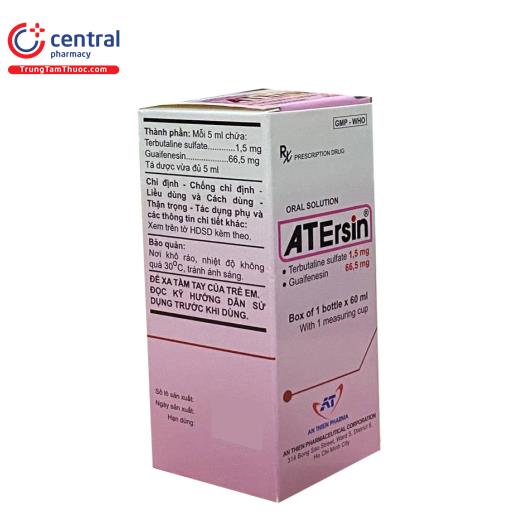 [CHÍNH HÃNG] Thuốc Atersin (Chai 60ml) - Điều trị dứt điểm ho