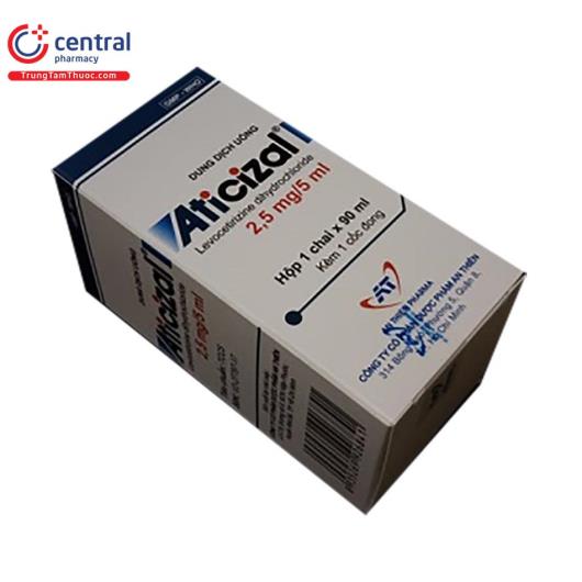 Thuốc Aticizal 2.5mg/5ml: thuốc chống dị ứng, viêm mũi dị ứng