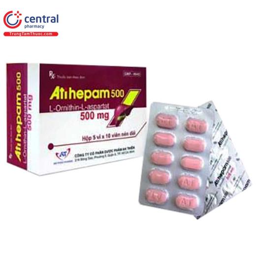 Thuốc Atihepam 500 - Thuốc điều trị xơ gan, suy giảm chức năng gan