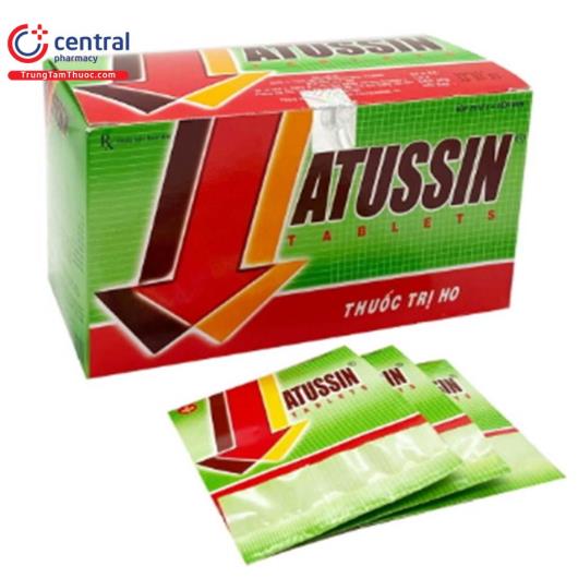 [CHÍNH HÃNG] Thuốc Atussin Tablets đặc trị ho nhanh chóng