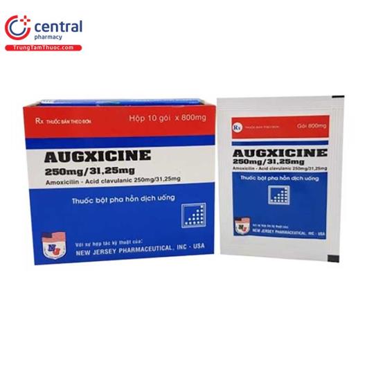 [CHÍNH HÃNG]Thuốc kháng sinh Augxicine 250mg/31,25mg bột pha hỗn dịch