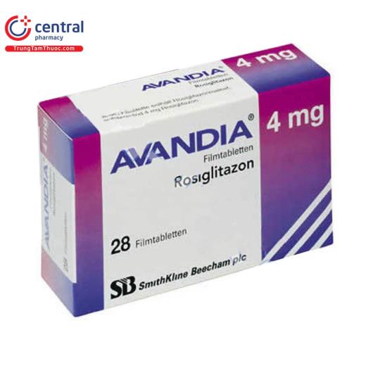 Thuốc Avandia 4mg - Thuốc điều trị tiểu đường type 2