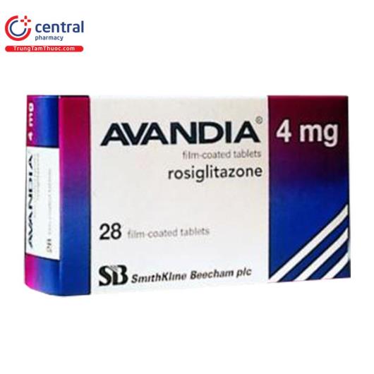 Thuốc Avandia 4mg - Thuốc điều trị tiểu đường type 2